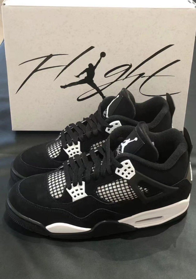 Brand new shoe box included Jordan Air Jordan 4 Retro "White Thunder ...