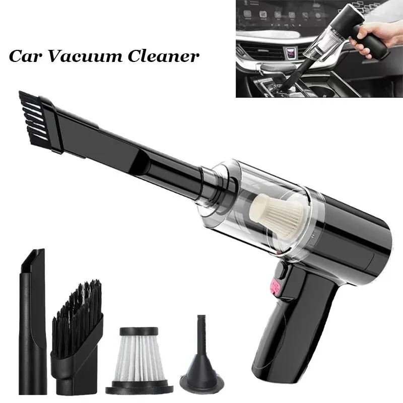 Car Vacuum Cleaner 12000PA Powerful Cleaning Machine Cars Cleaner Mini ...