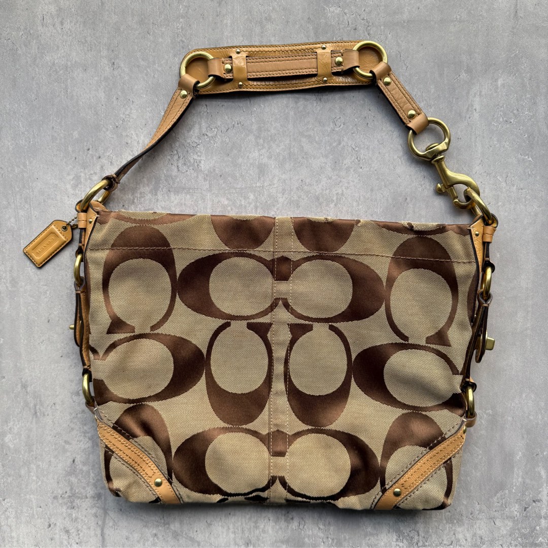 Coach Signature Carly ShoulderBag Beige, Luxury, Bags & Wallets on ...