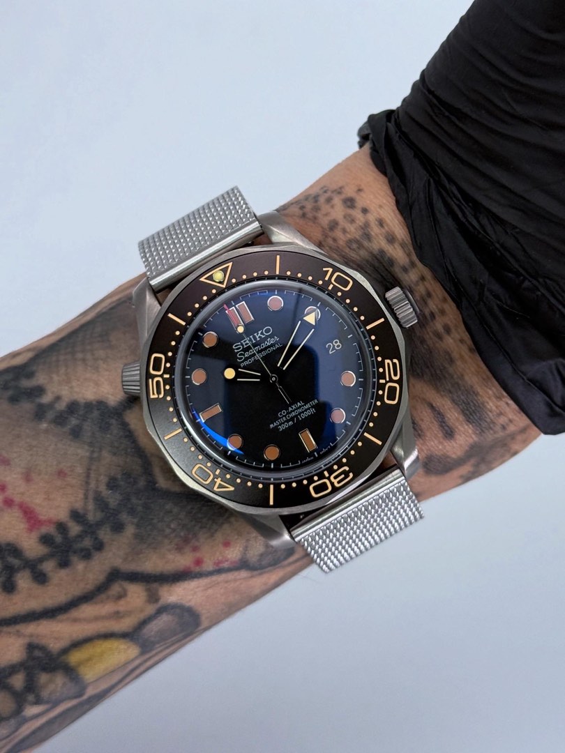 Custom Seiko Mod 42mm No Time To Die Titanium Seamaster Professional ...