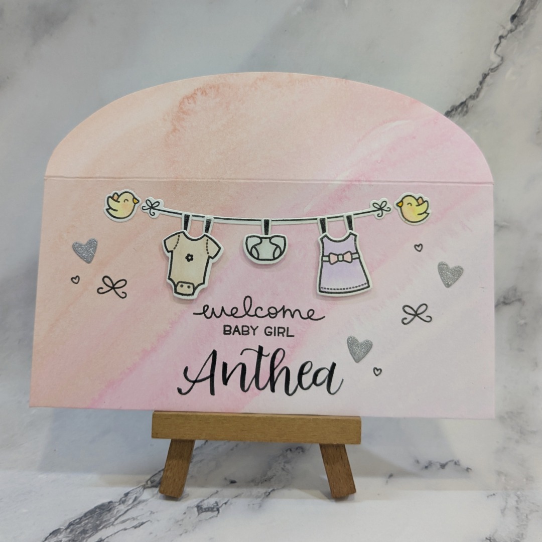 Customized baby girl newborn money envelope / ang pow for birthday ...