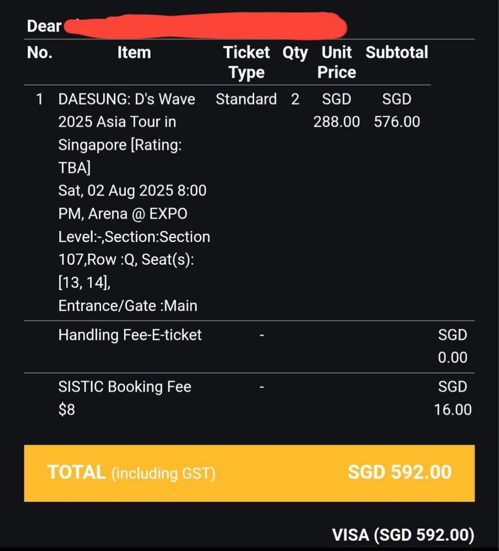 DAESUNG D's Wave 2025 Asia Tour in Singapore - 2 Ticket meet up on the ...