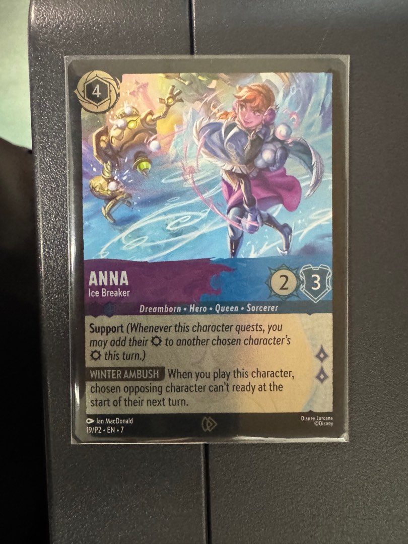 Disney Lorcana_ANNA_Ice Breaker_19/P2.EN.7, 興趣及遊戲, 玩具 & 遊戲類 - Carousell