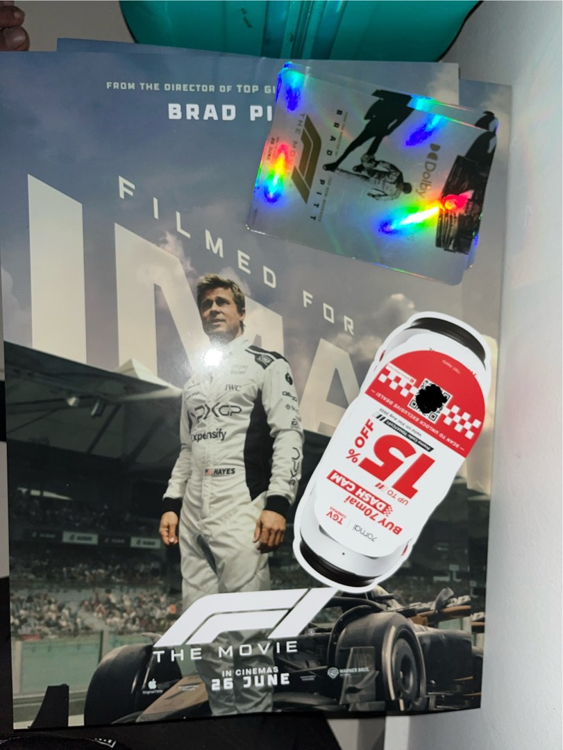 F1 Fan Screening LIMITED EDITION Poster Set IMAX Brad Pitt Poster ...