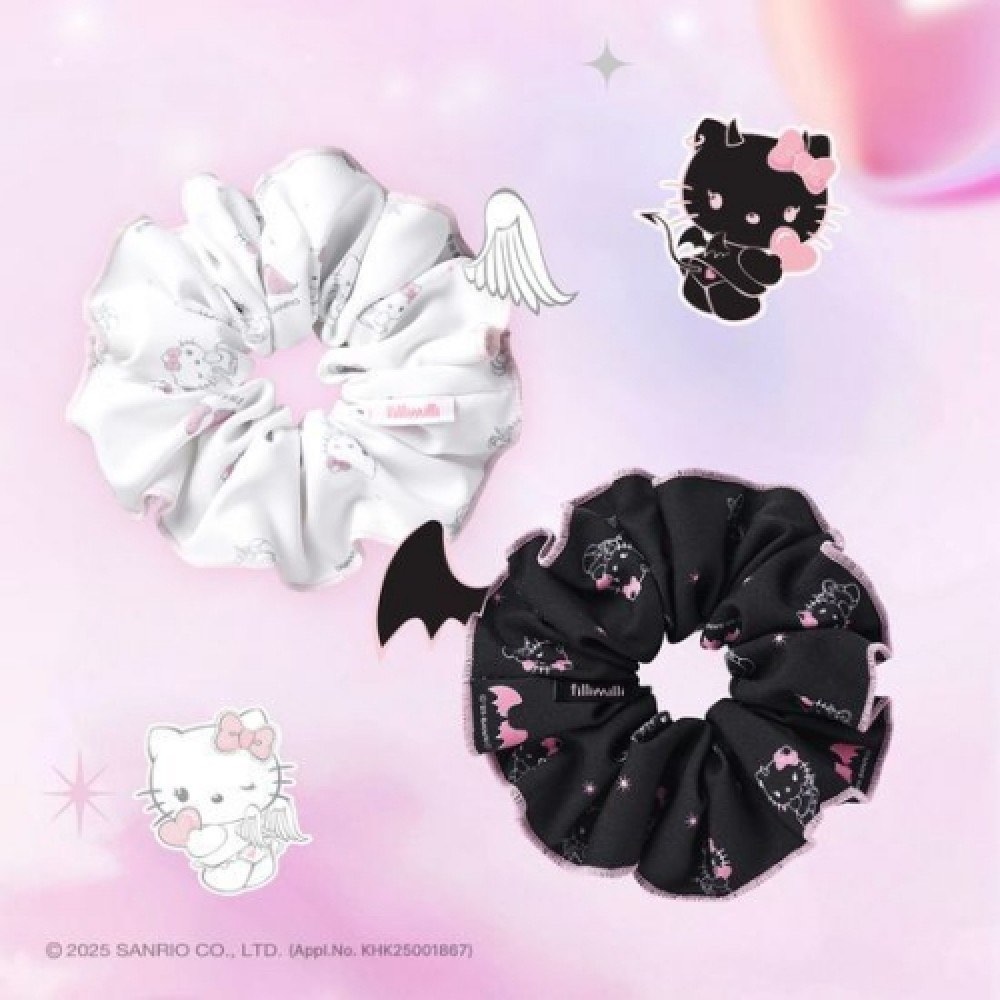 FILLIMILLI X HELLO KITTY SCRUNCHIE *HELLO KITTY ANGEL & DEVIL EDITION ...