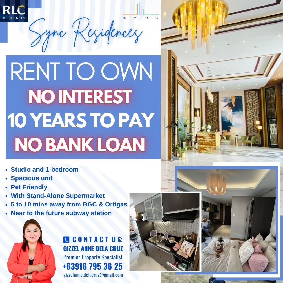 For Sale Affordable Rent to Own 1-bedroom Condo in C5 Bagong Ilog Pasig ...