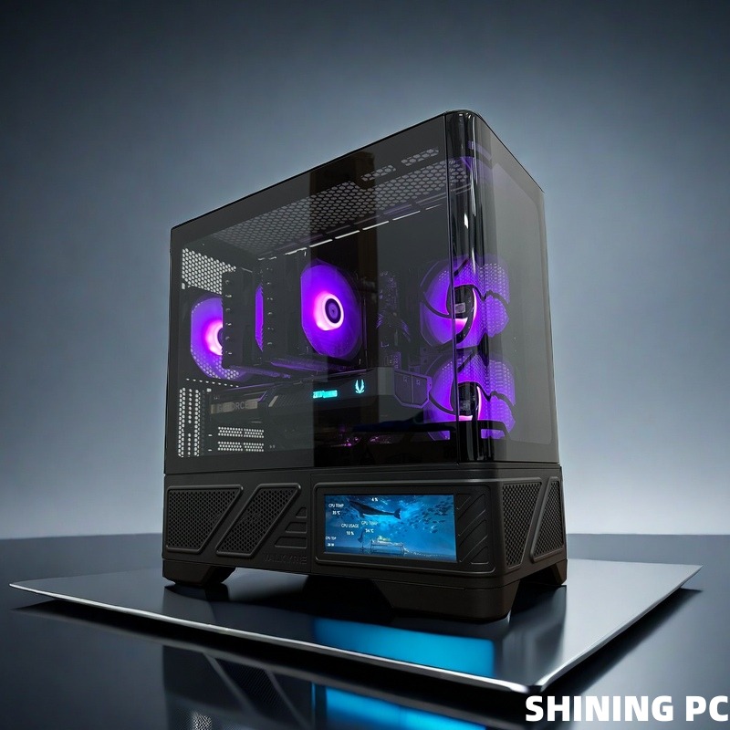 Gaming Desktop AMD RYZEN 5 9600X with RTX 5070 Gaming PC LCD Screen ...