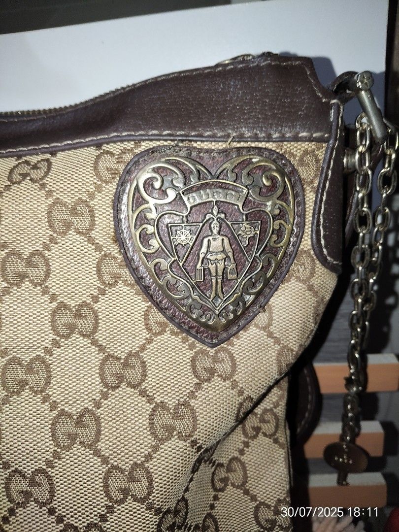 Gucci Monogram Crossbody Bag, Luxury, Bags & Wallets on Carousell