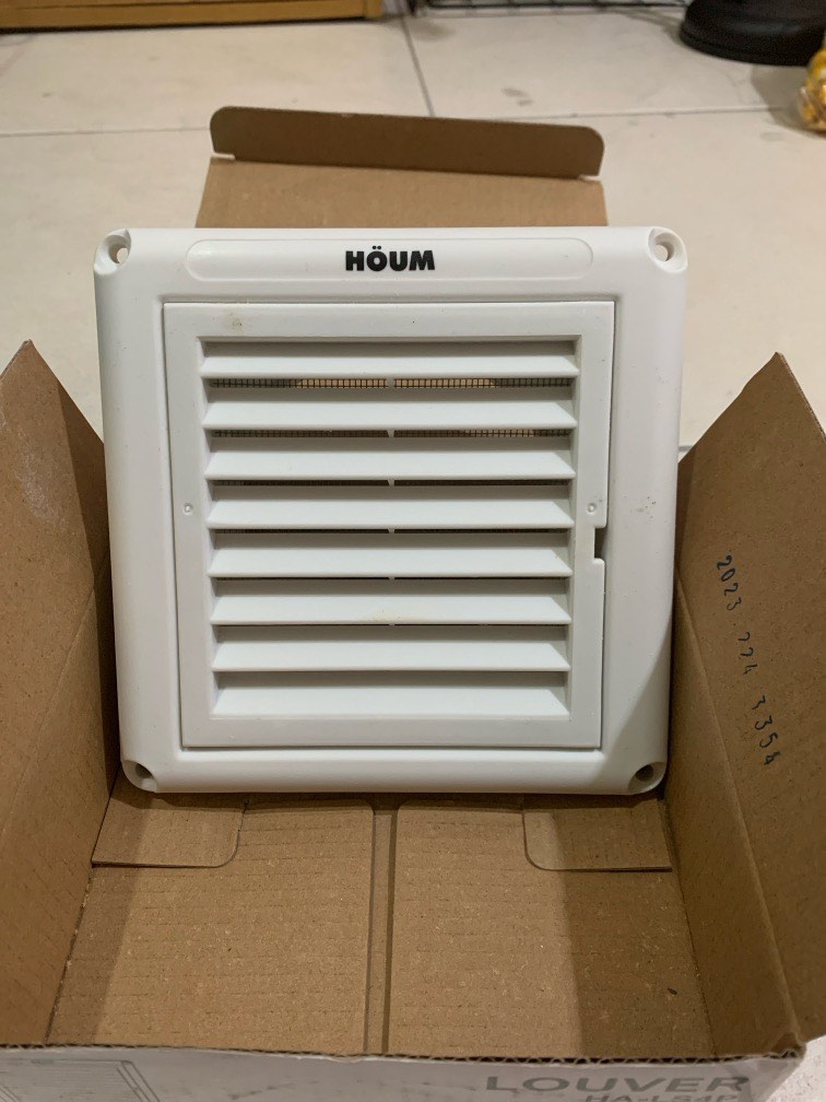 HOUM Aluminium SQUARE Louver 4" Inches for Ventilation Exhaust Fan ...