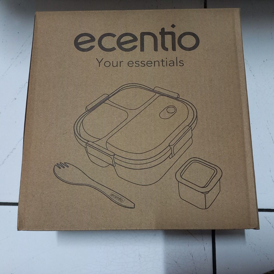 Kotak Makan tempat bekal Ecentio 1100ml lunch box, Perabotan Rumah di ...