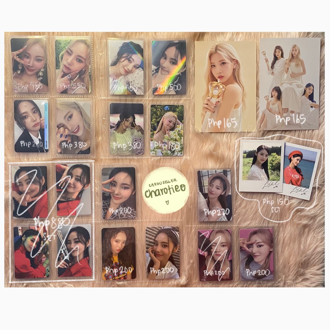 KPOP Loona Assorted Jinsoul Photocards - 12:00, &, Flip That and OEC Album Photocards, Midfest ...