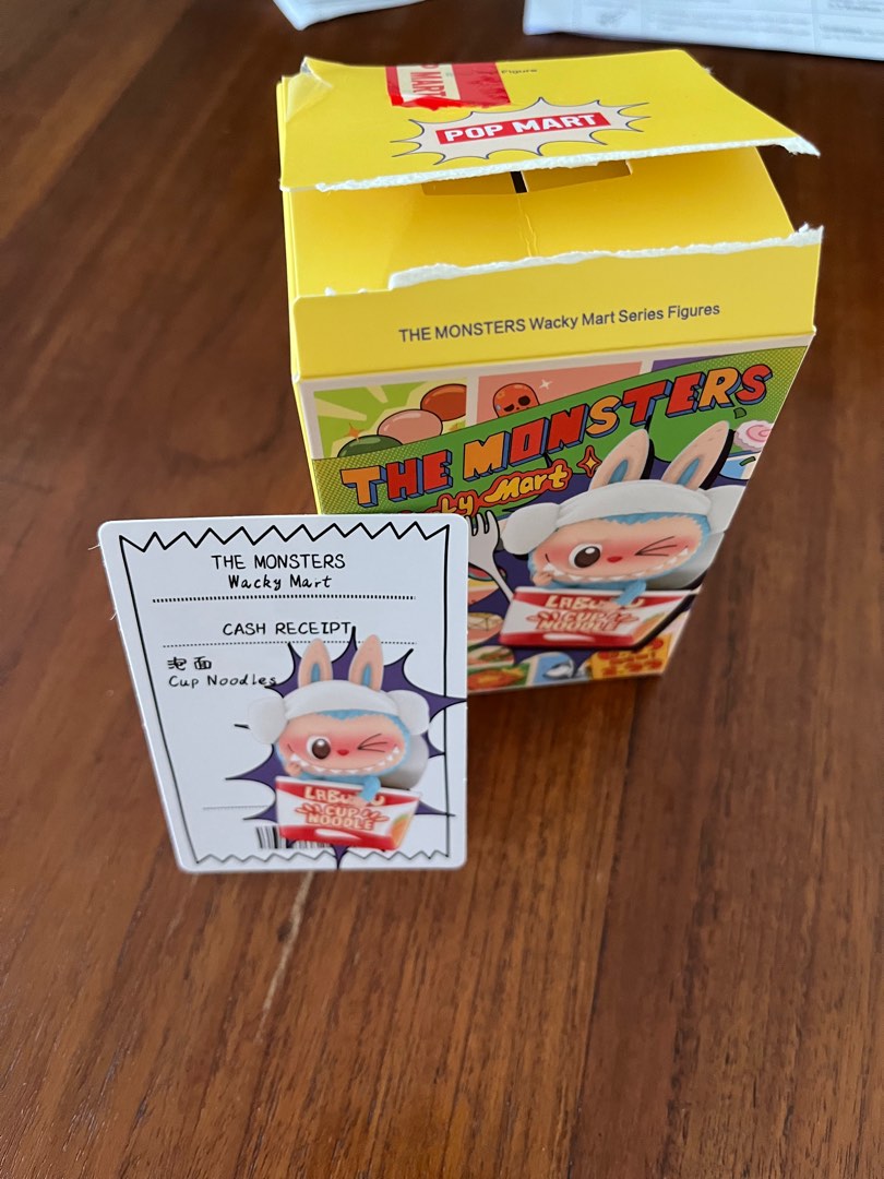 Labubu wacky mart cup noodle, Hobbies & Toys, Toys & Games on Carousell
