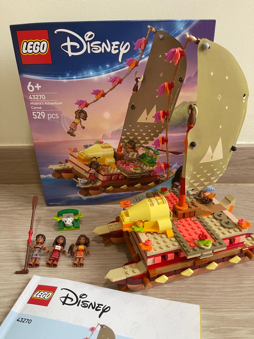 Lego Disney 43270 Moana’s Adventure Canoe [2025], Hobbies & Toys, Toys ...
