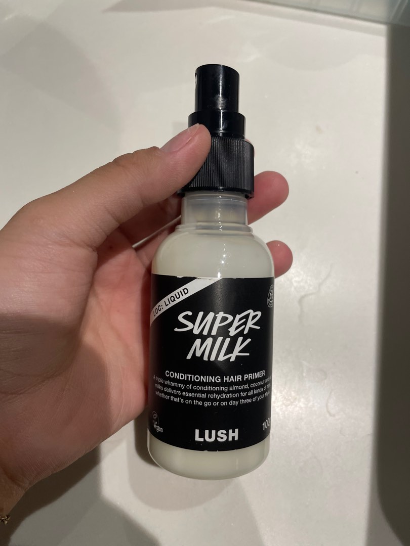 LUSH | Super Milk | Conditioning Hair Primer | Liquid Spray |, Beauty ...