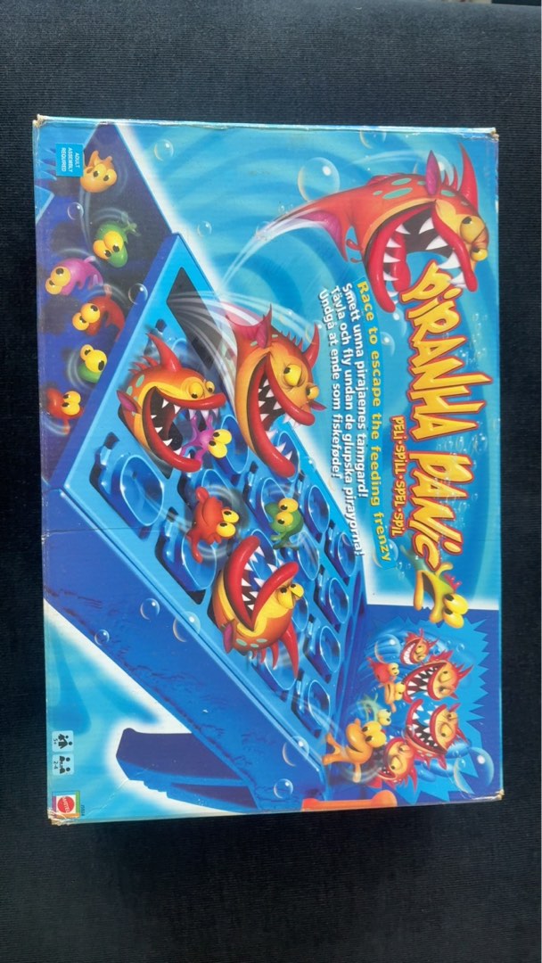 Mattel Piranha Panic Board Game for Family Fun, Hobbies & Toys, Toys ...