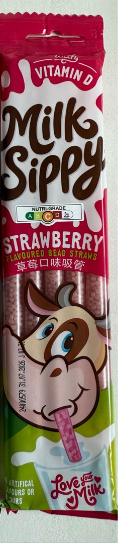 Milk Sippy Strawberry, Food & Drinks, Other Food & Drinks on Carousell