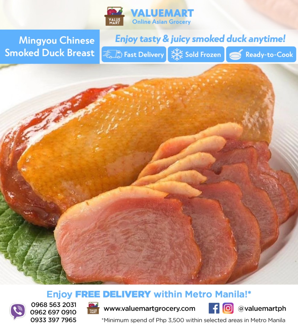 Mingyou Smoked Duck Breast (Small Packs) - Approx. 200 grams, Food & Drinks, Chilled & Frozen ...