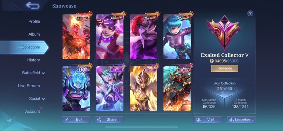 MLBB DUAL ACCOUNT, Video Gaming, Gaming Accessories, Game Gift Cards ...