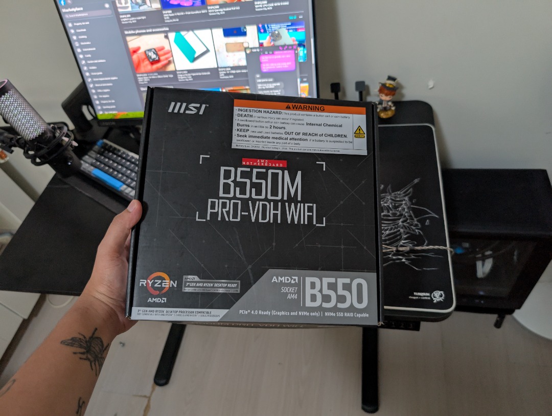 MSI B550M PRO-VDH WIFI, Computers & Tech, Parts & Accessories, Computer Parts on Carousell