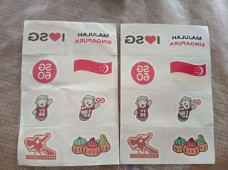 National Day SG60 flags and balloon tattoo, Hobbies & Toys, Toys ...