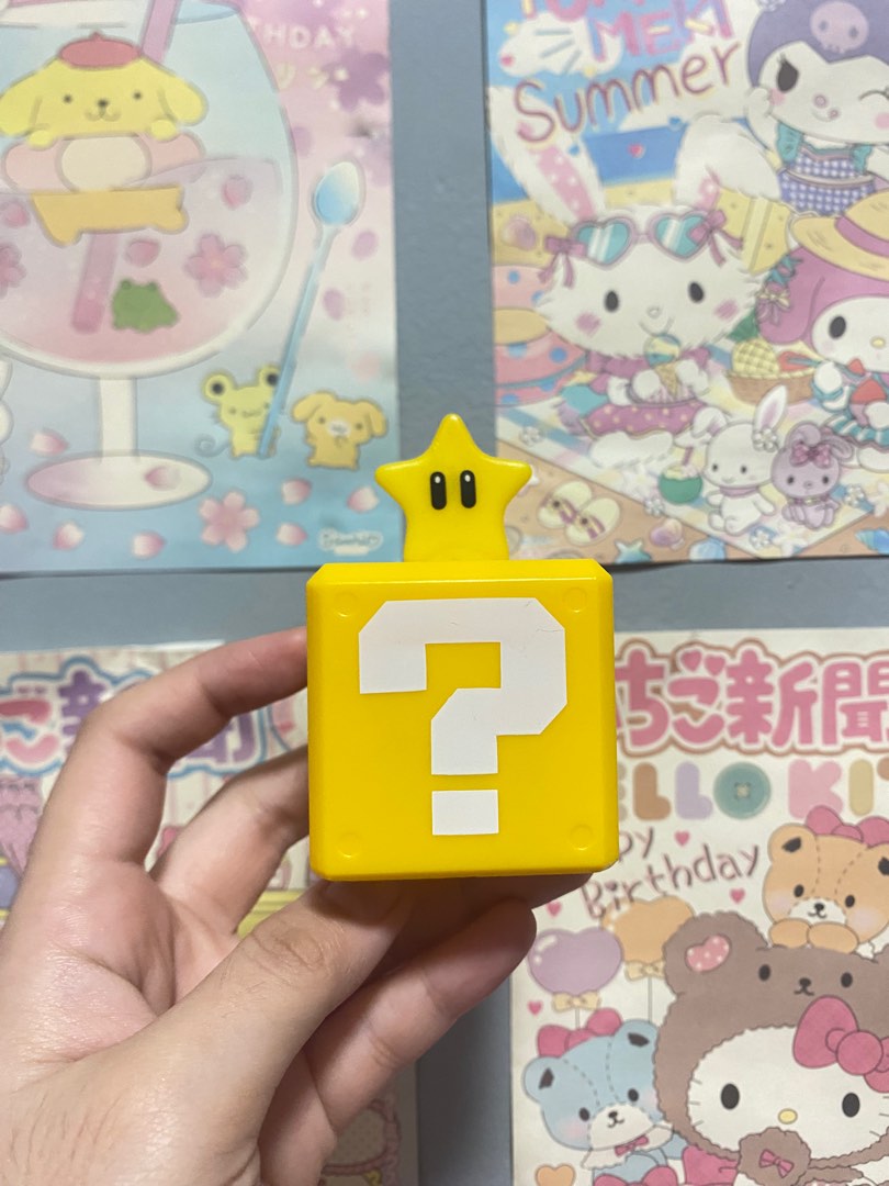 Nintendo Super Mario Question Mark Star Block Power Up Star | Mario ...