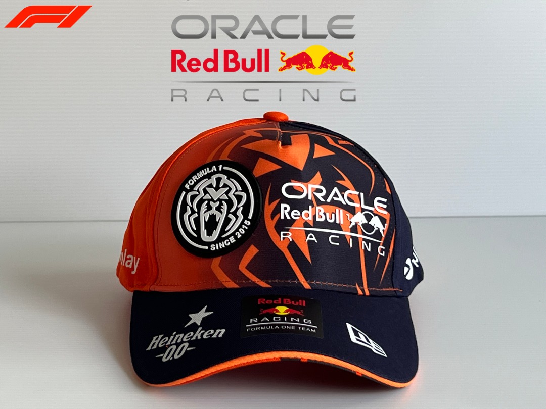 Oracle RedBull Racing Team Max Verstappen 2024 Orange Lion F1 Cap, Men ...