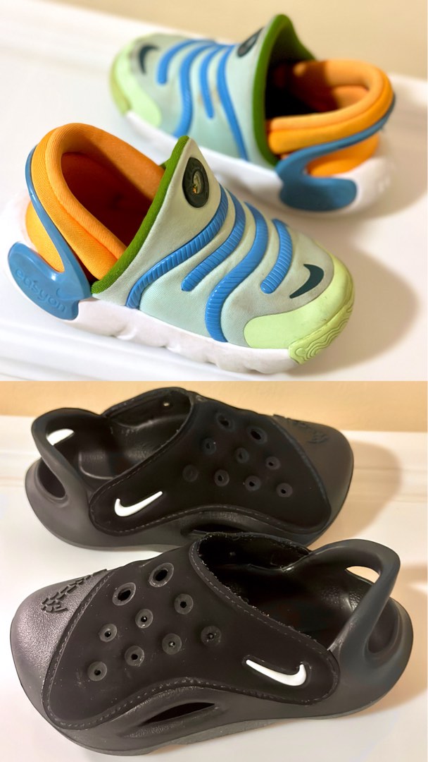 ORIGINAL Nike Dynamo 2 EasyOn & Nike Aqua Shoes KID SIZE 6C (12cm ...