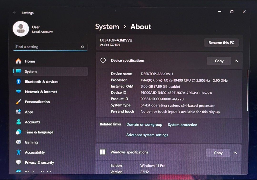 PC Office i5 10GEN (FULL SET), Computers & Tech, Desktops on Carousell