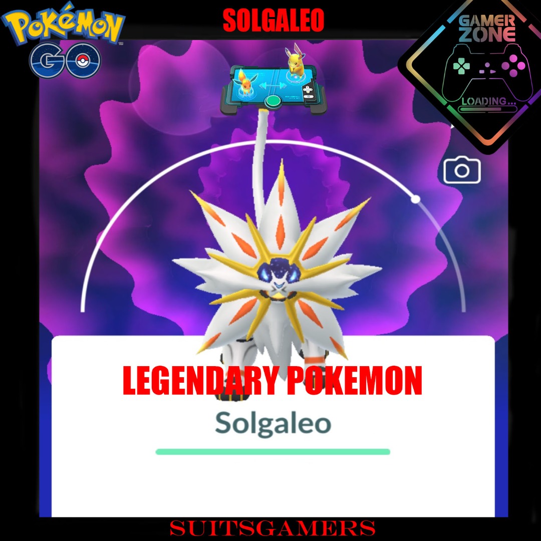 Pokemon GO - Legendary Solgaleo [LEGENDARY POKEMON], Video Gaming ...