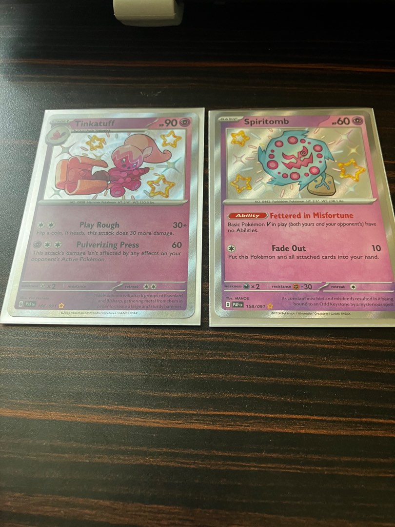 Pokemon TCG - Tinkatuff & Spiritomb Cards, Hobbies & Toys, Toys & Games ...