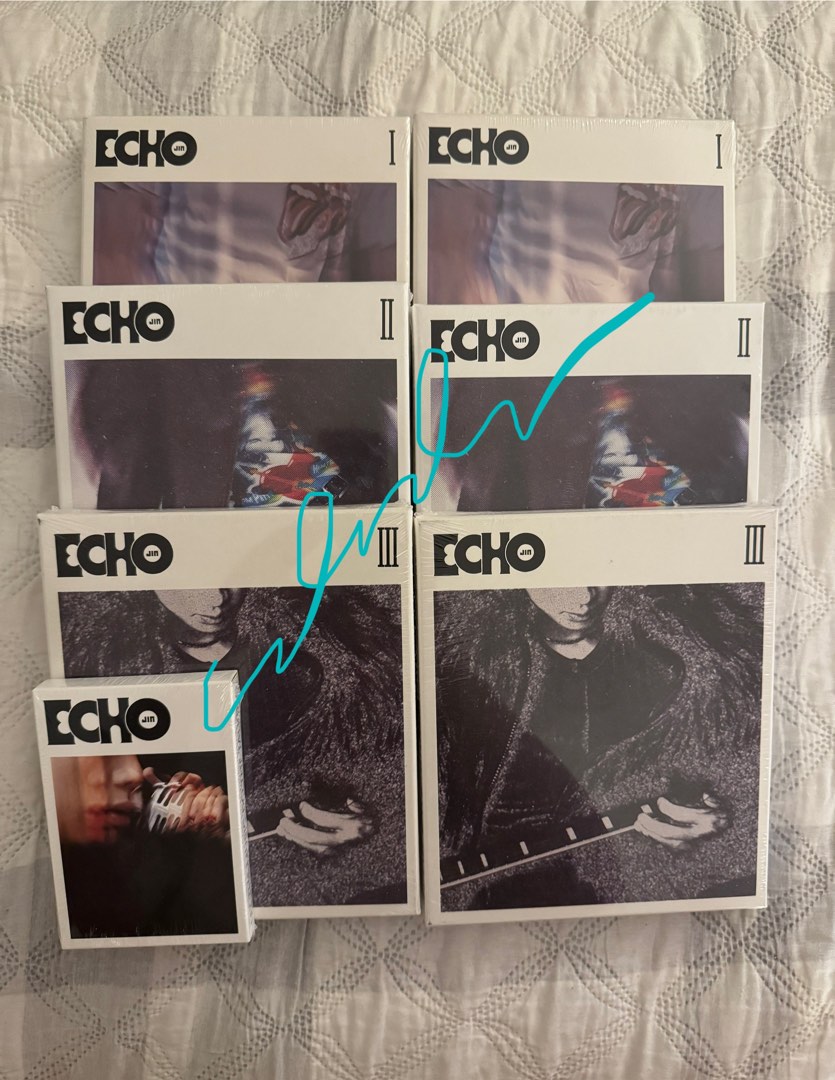 [SEALED SET] BTS Jin Echo Albums - Regular and Weverse (*can add wv pob ...