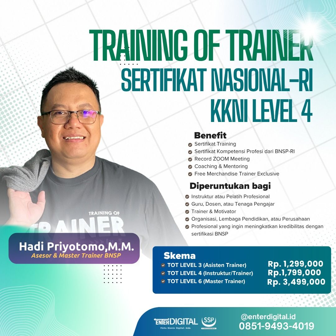 Sertifikasi Tot Level 6 Jakarta Selatan, Serba Serbi, Others di Carousell