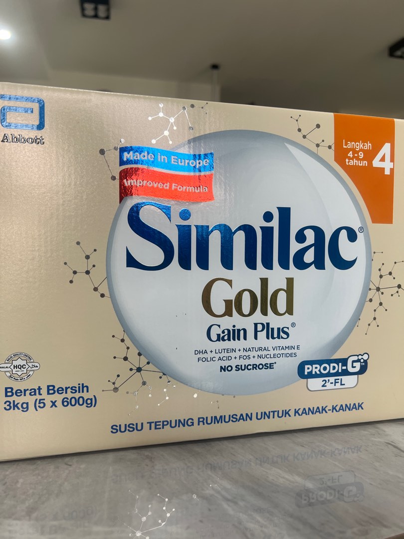 Similac Gold Gain Plus Stage 4 Formula 3kg refilled pack, Babies & Kids ...