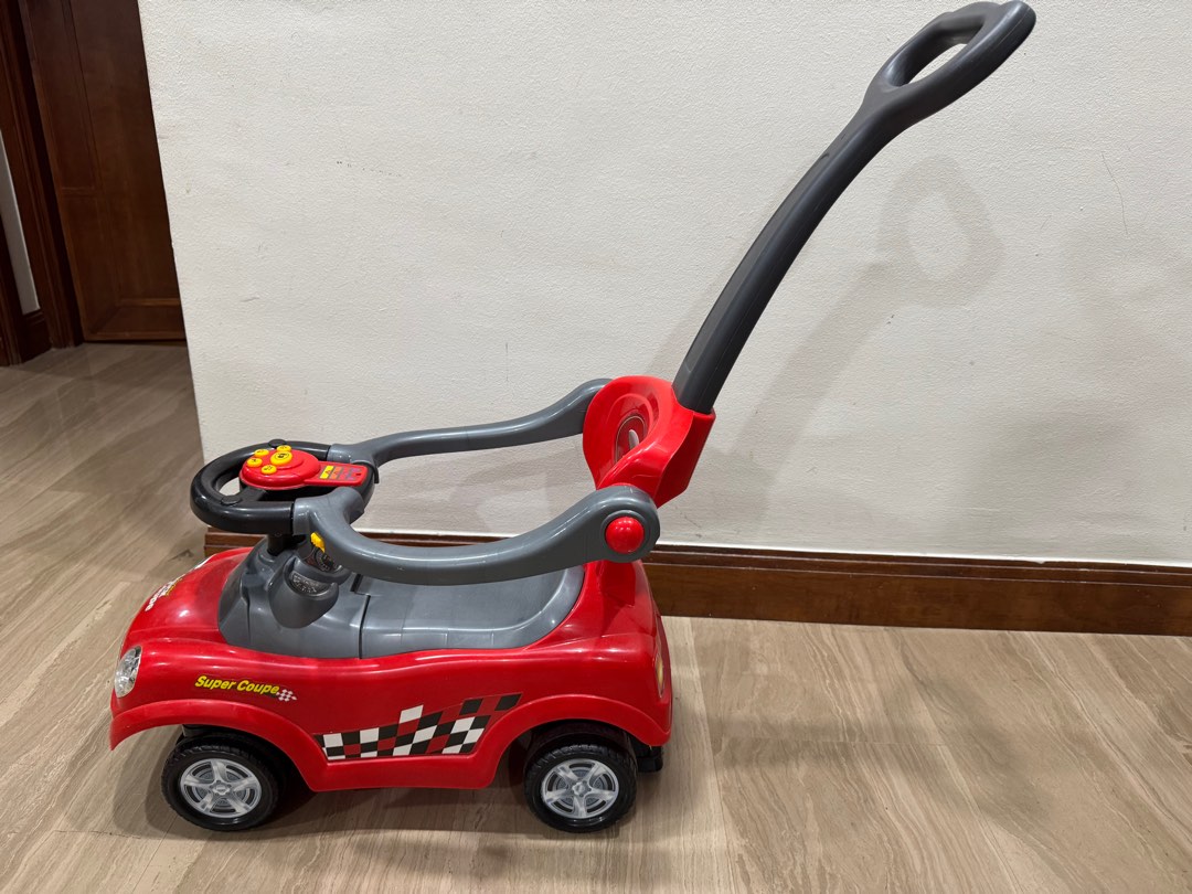 Super Coupe Red Ride-On Push Car, Babies & Kids, Infant Playtime on ...
