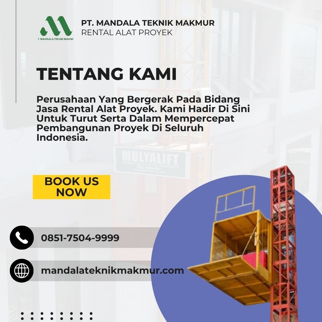 Tempat Sewa Alat Angkut Material seperti Lift Material, Lift Barang di ...