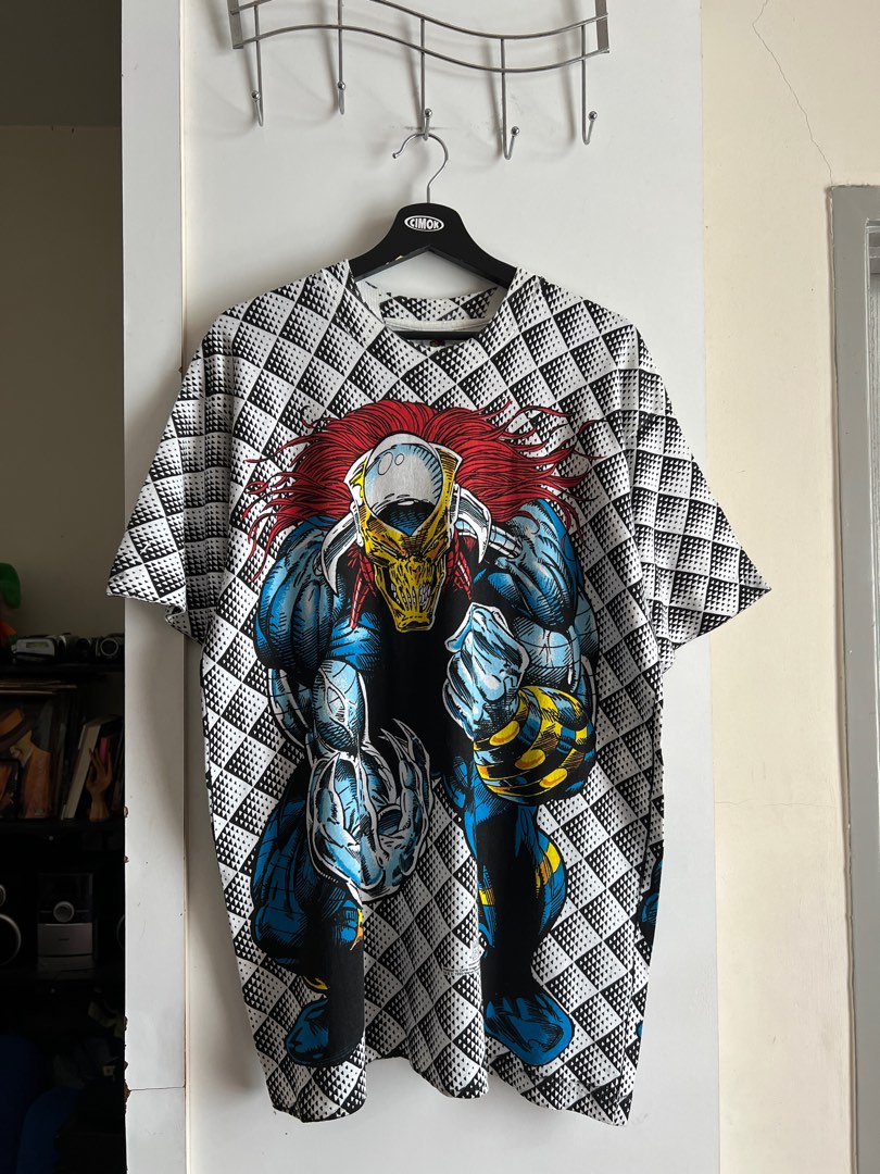 Vintage 90s Death Head Marvel, Men's Fashion, Tops & Sets, Tshirts ...