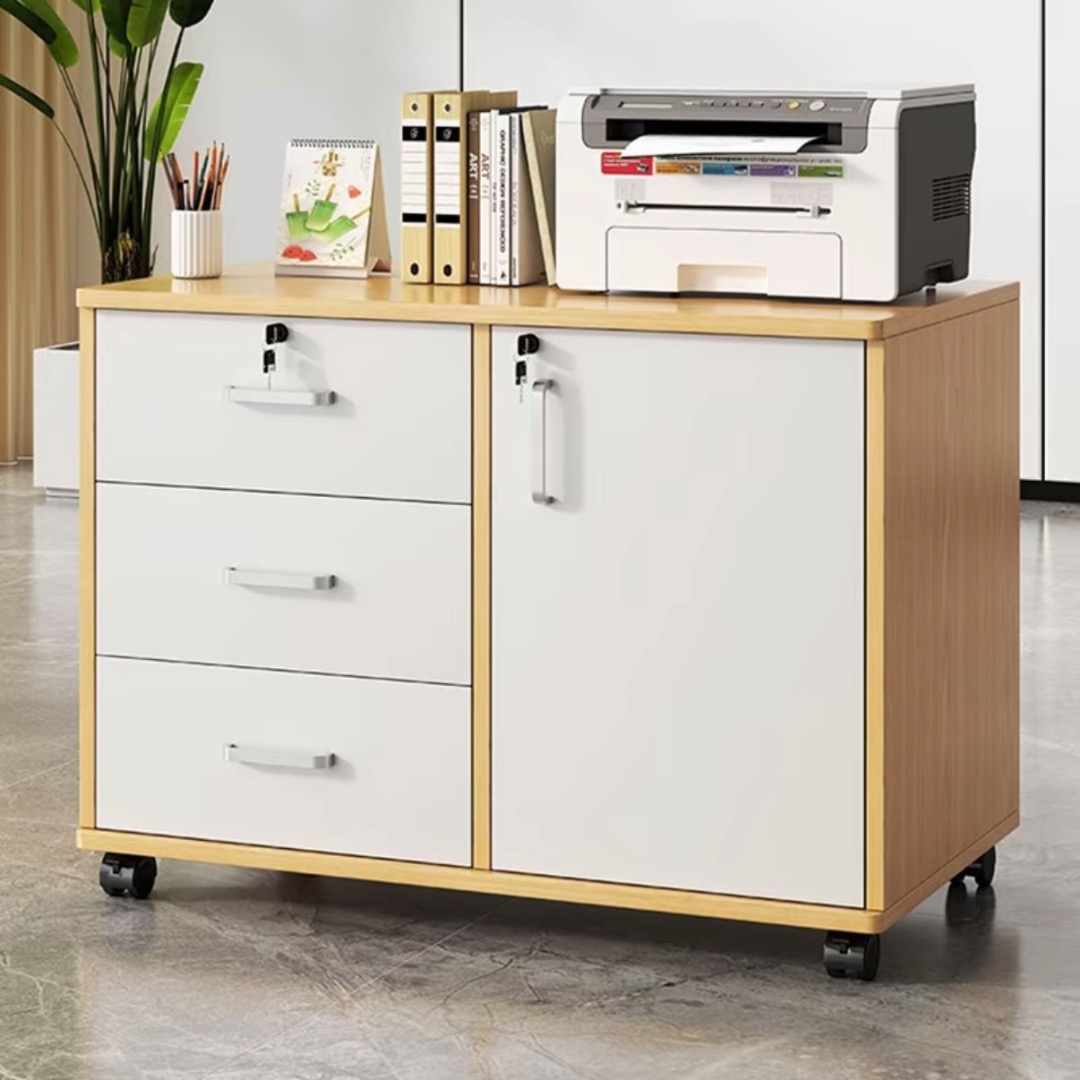 Wheeled Filing Cabinet Drawer Cabinet | Office Document Drawer Cabinet ...