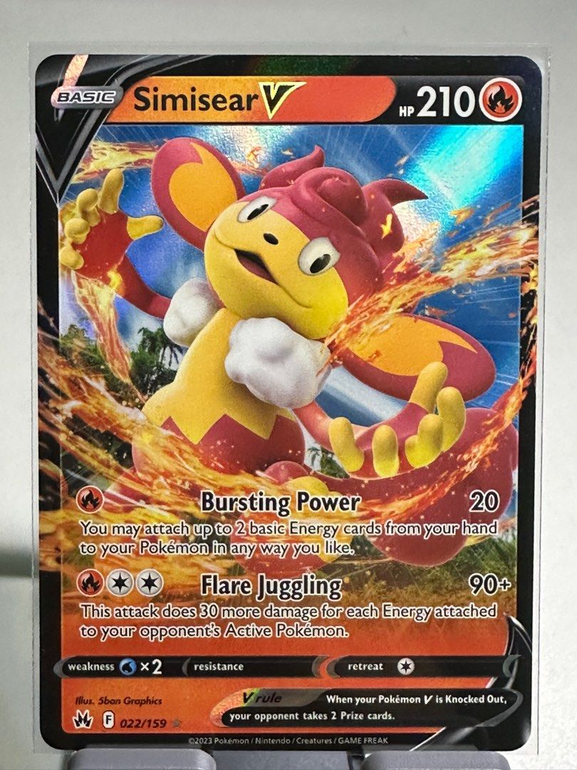 WTS/WTT simisear V 022/159 brilliant stars pokemon english card ...