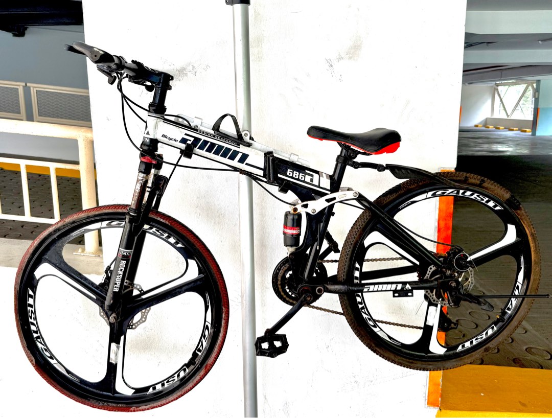 26" Folding Mountain Bike - Amin 686 Front suspension and Seat ...