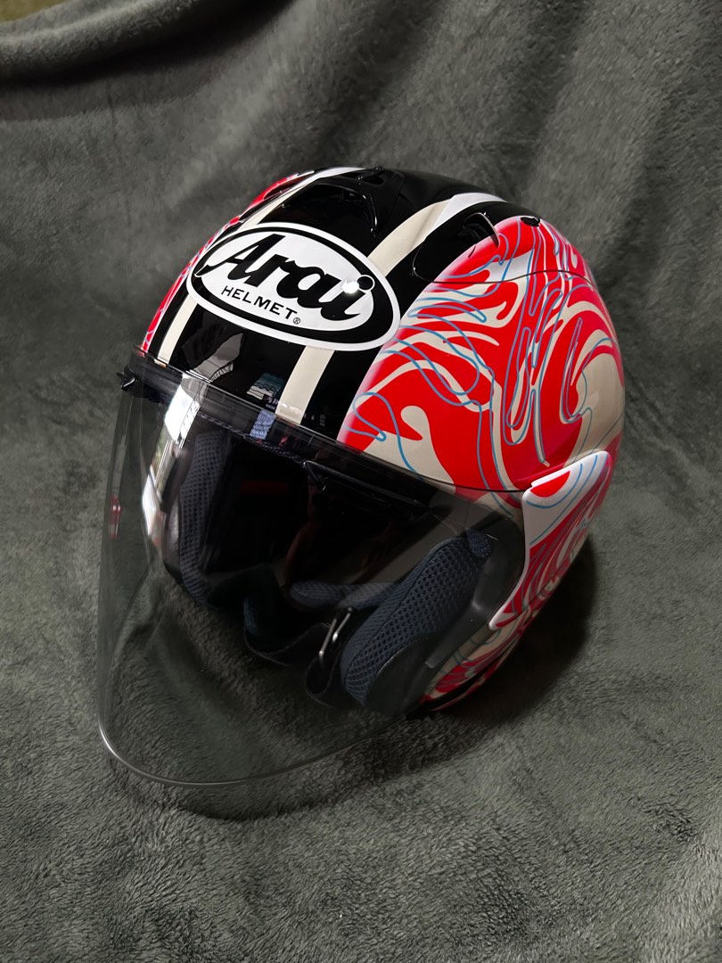 Arai ram 3 riptide pink, Motorcycles, Motorcycle Apparel on Carousell