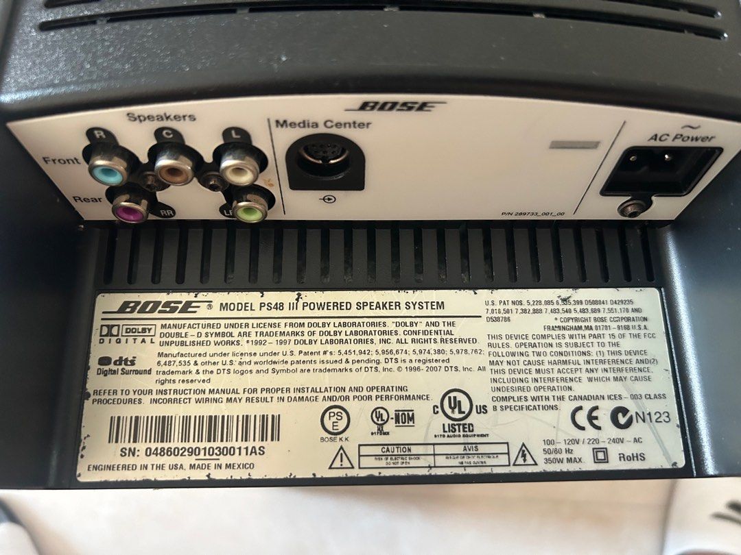 Bose PS48 II Powered Speaker System, Audio, Soundbars, Speakers & Amplifiers on Carousell