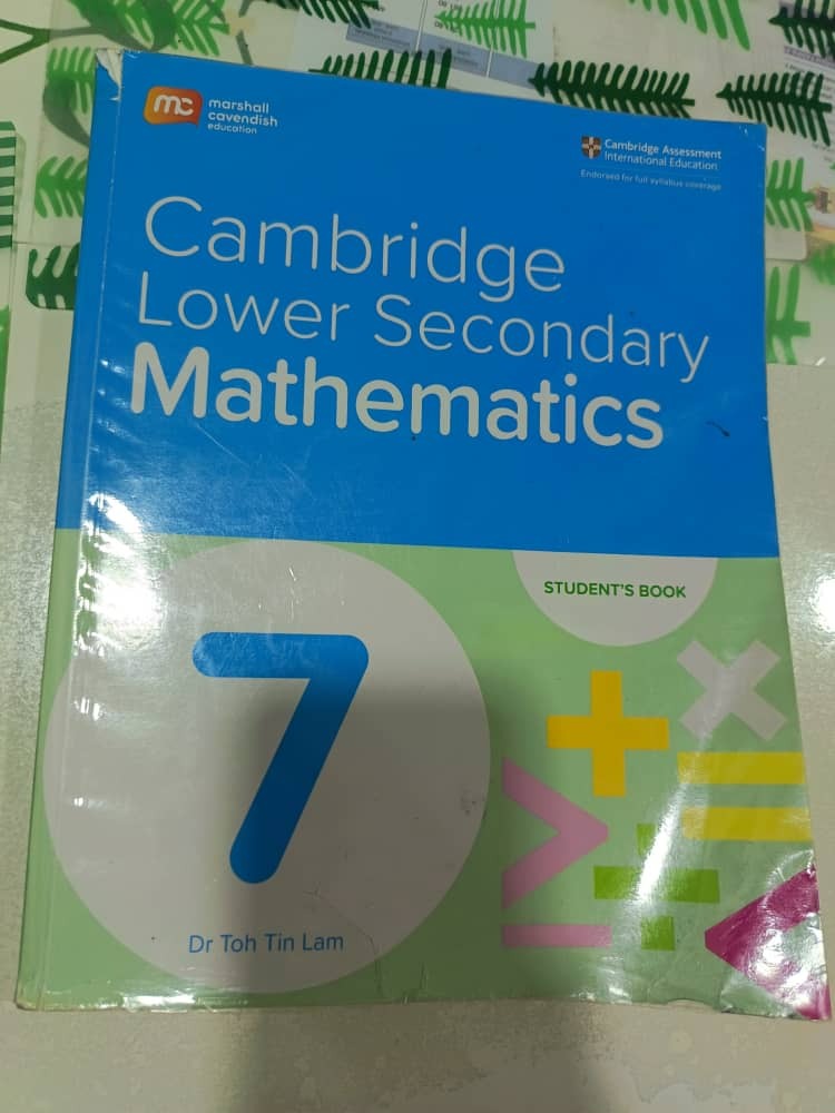 CAMBRIDGE LOWER SECONDARY MATHEMATICS 7 STUDENT'S BOOK (MARSHALL ...