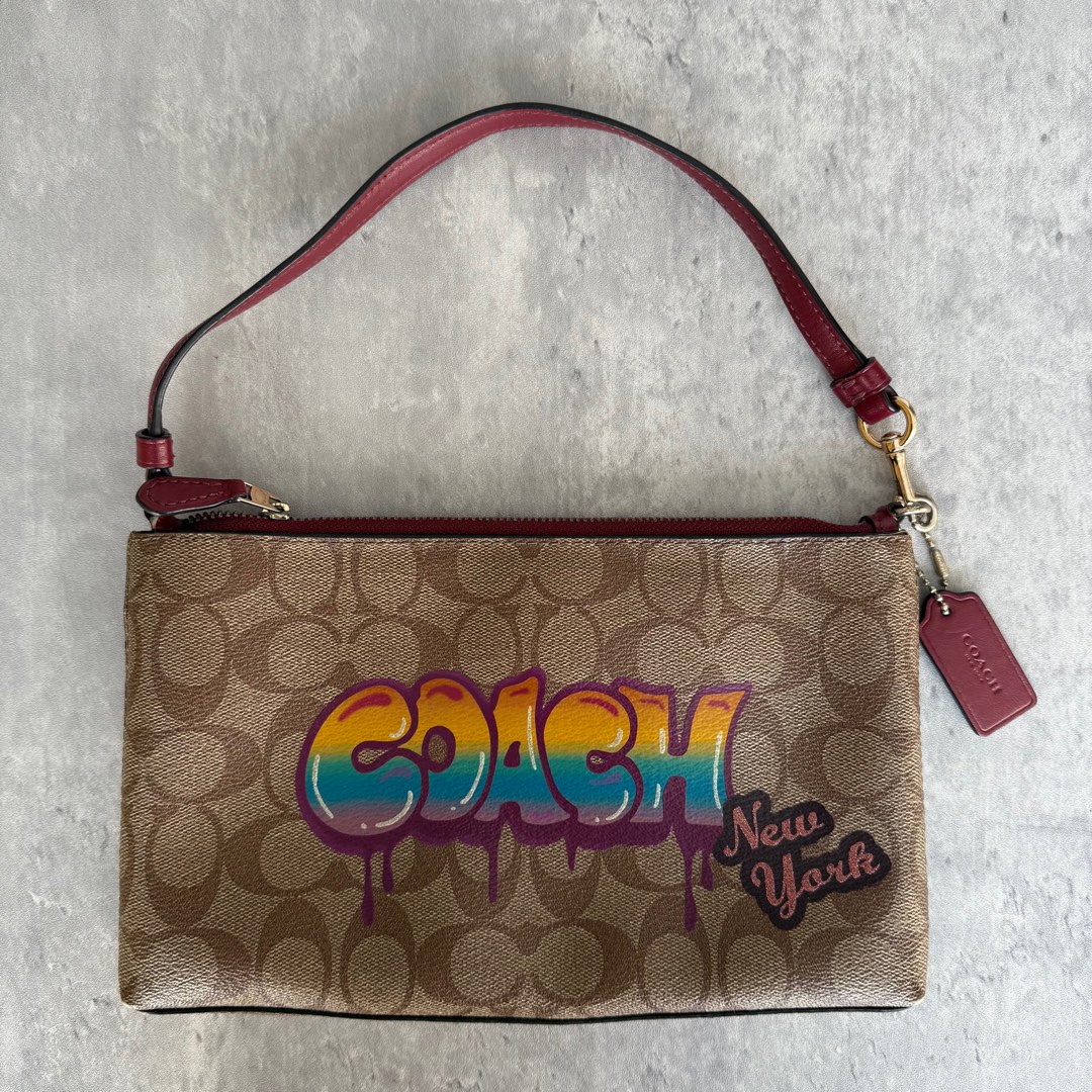Coach Signature Canvas Graffiti Shoulder Bag, Luxury, Bags & Wallets on ...