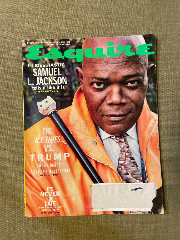 ESQUIRE MAGAZINE Samuel L. Jackson Cover, Hobbies & Toys, Books ...