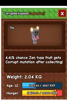 Grow a garden Corrupted Kodama $2, Video Gaming, Gaming Accessories, In ...