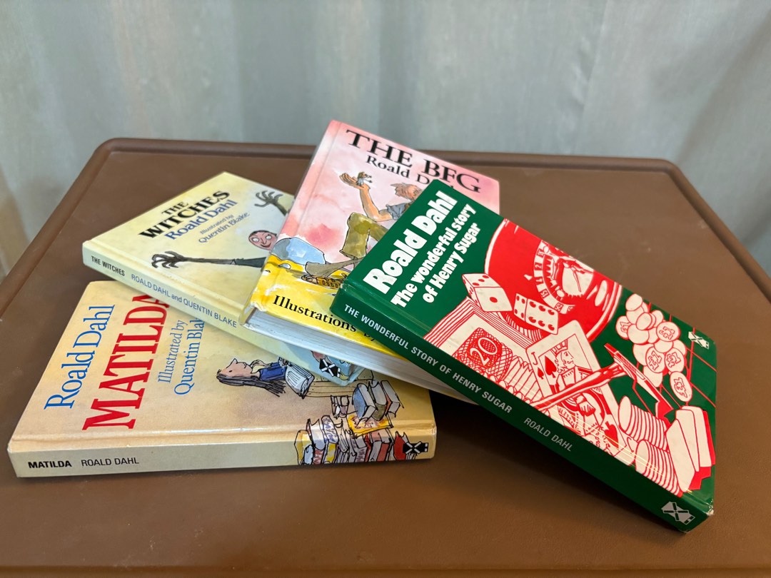 Vintage Hardcover Roald Dahl books - The BFG, The Witches, Matilda, The ...