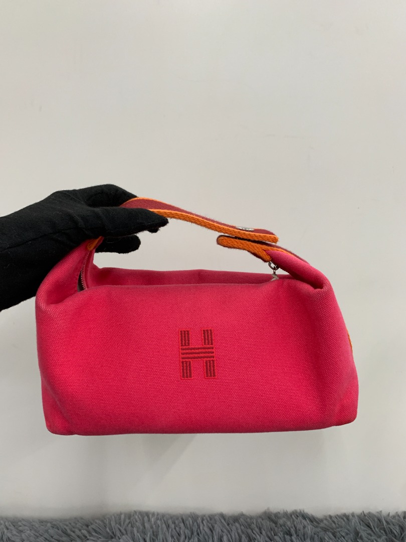 HERMES BRICK A BRAC POUCH CANVAS PINK S418, Women's Fashion, Bags ...