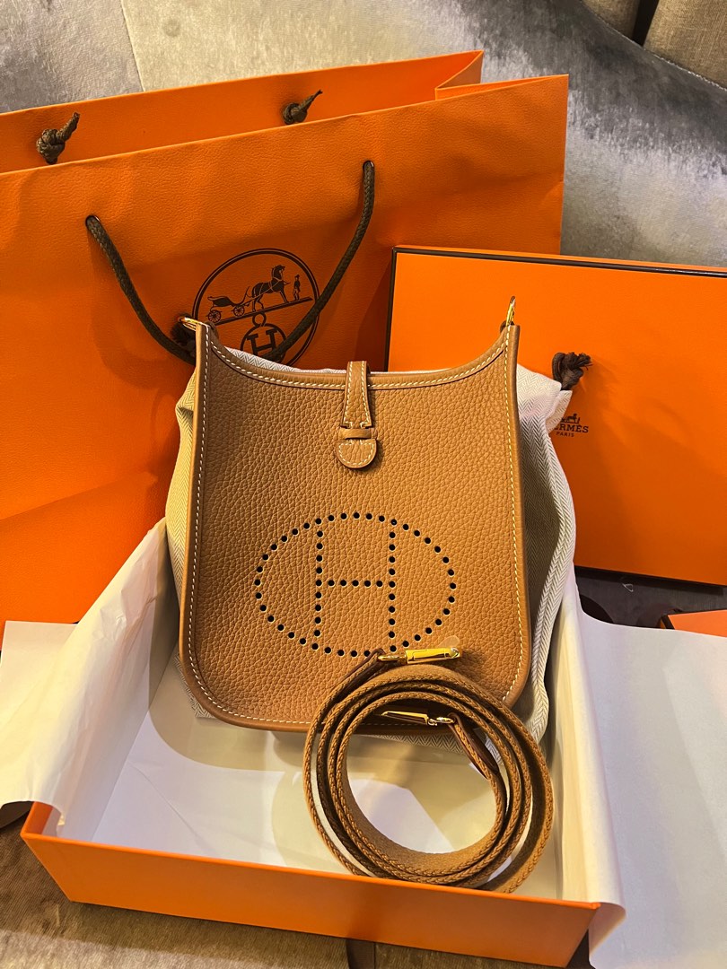 Hermes Mini Evelyn, Luxury, Bags & Wallets on Carousell