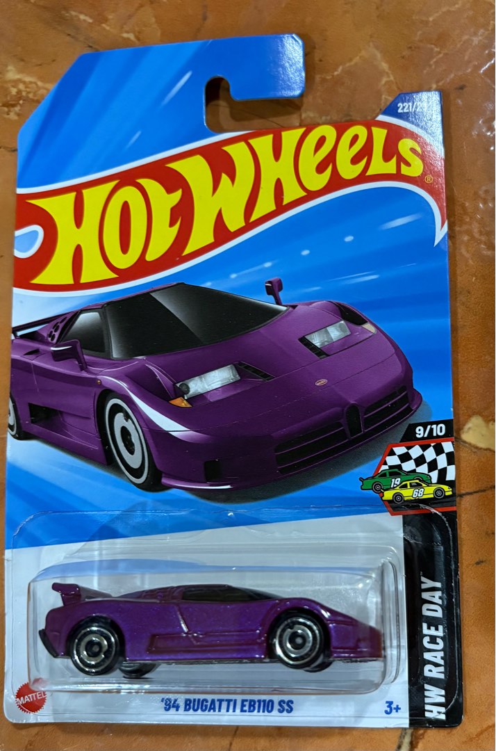 Hot Wheels Car | '94 BUGATTI EB110 SS - HW Race Day (Purple), Hobbies ...