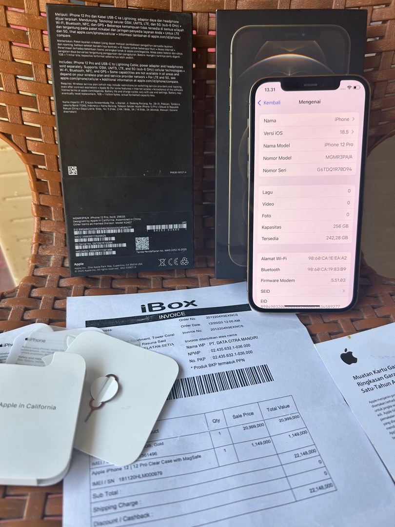 Iphone 12 pro 256gb ibox, Telepon Seluler & Tablet, iPhone, iPhone 12 ...